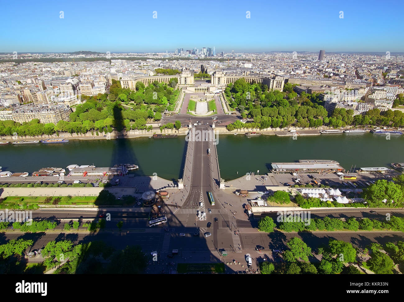 Aerial panoramic view of Paris and Seine river Stock Photo - Alamy