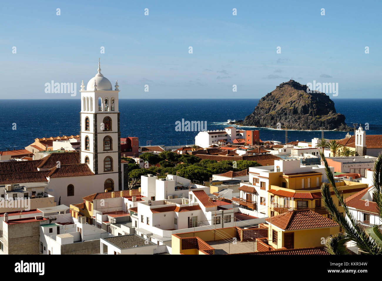 View at the old town of Garachico, Tenerife, Canary Islands, Spain ...