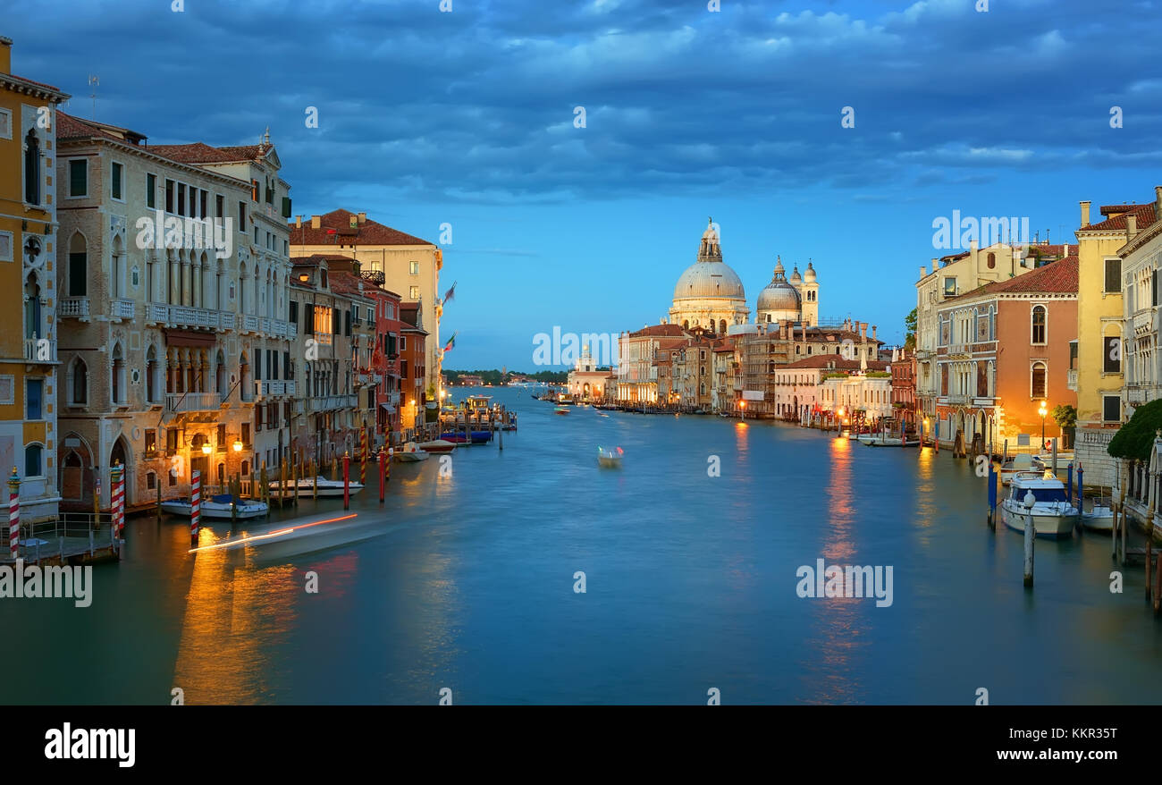 Calm night in warm summer Venice, Italy Stock Photo - Alamy