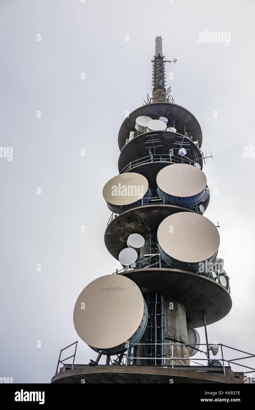 Norway transmitter telecommunications tower hi-res stock photography ...