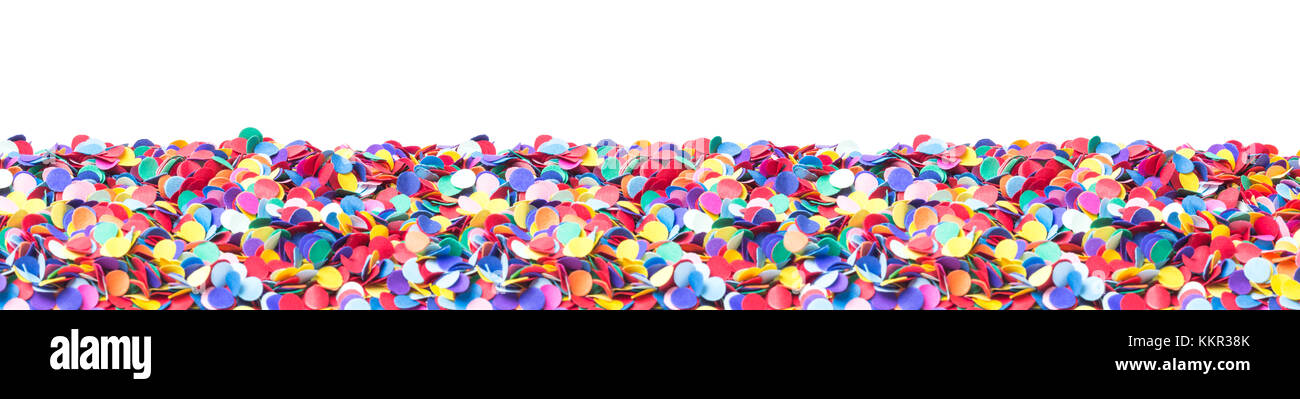 Confetti, colourful and round, isolated Stock Photo - Alamy
