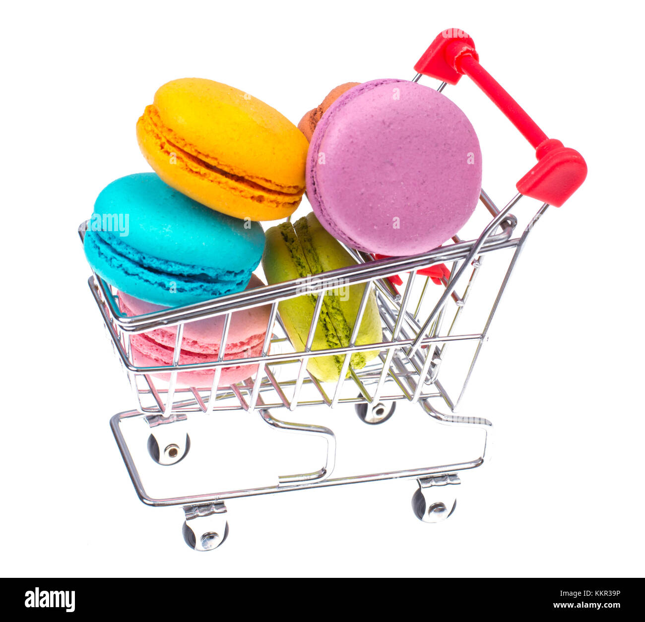 Shopping cart full food in Cut Out Stock Images & Pictures - Alamy