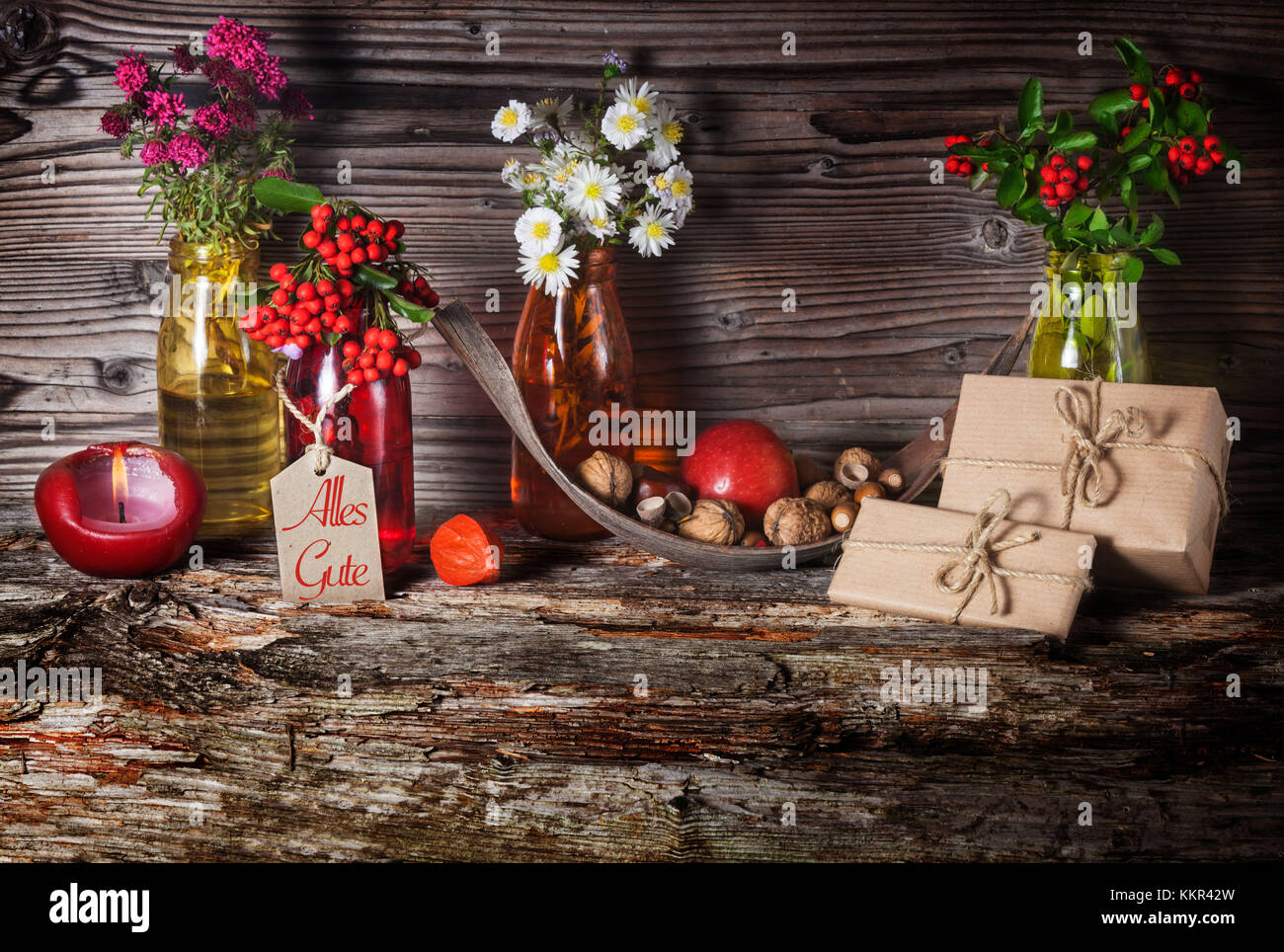 Birthday table, birthday card Stock Photo - Alamy