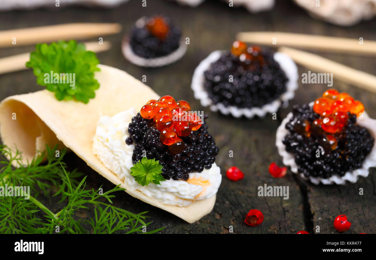 Caviar on the buffet Stock Photo - Alamy