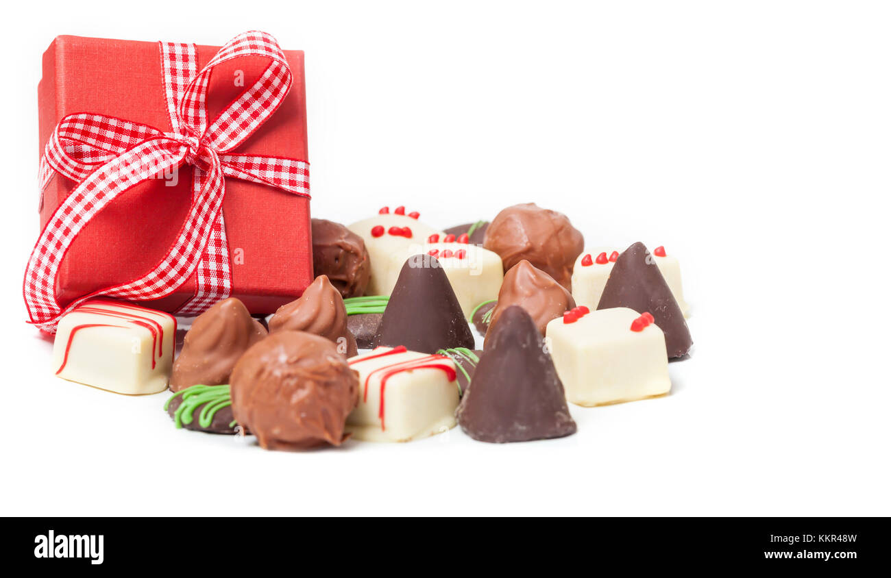 Chocolates, candy, present Stock Photo - Alamy