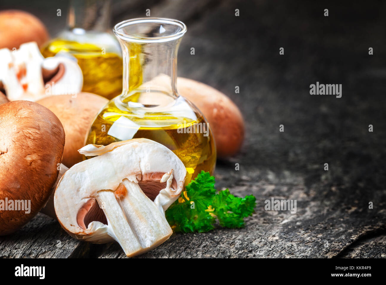 Mushroom oil hi-res stock photography and images - Alamy