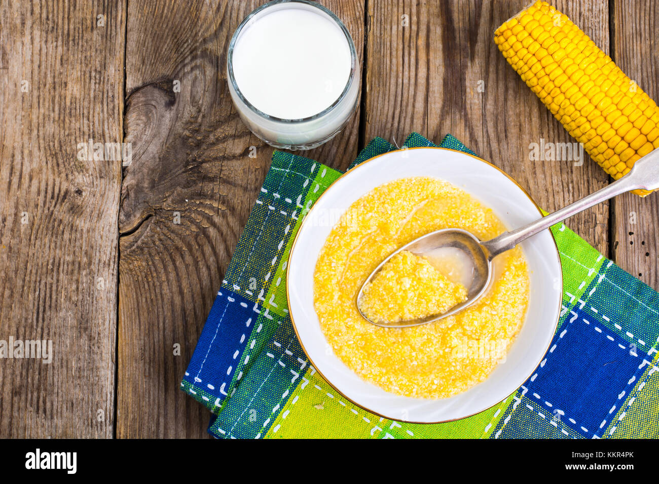 Corn porridge milk hi-res stock photography and images - Alamy