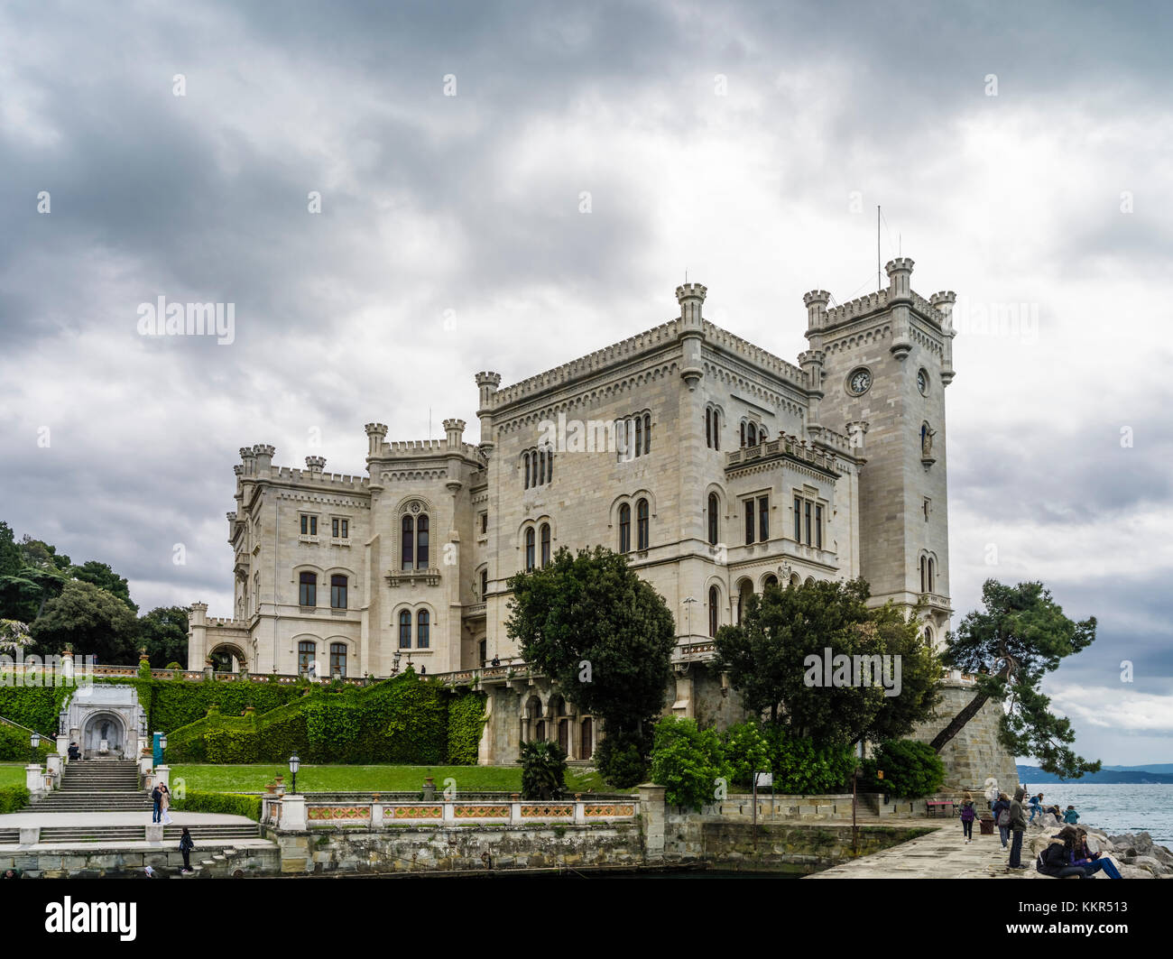 Castle Miramare near Trieste Stock Photo - Alamy