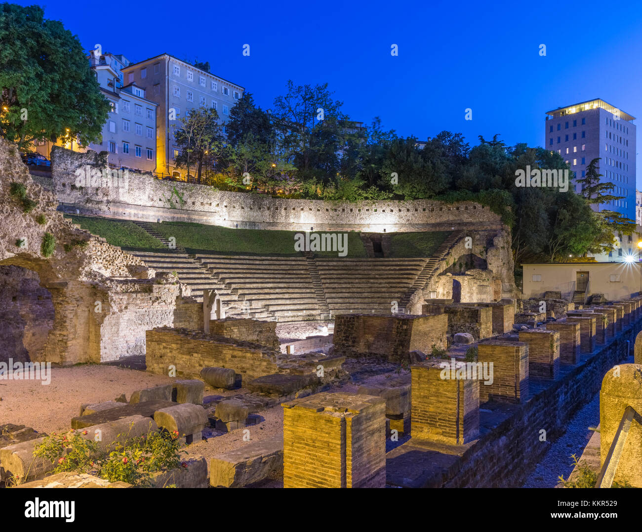 Trieste italy teatro romano hi-res stock photography and images - Alamy