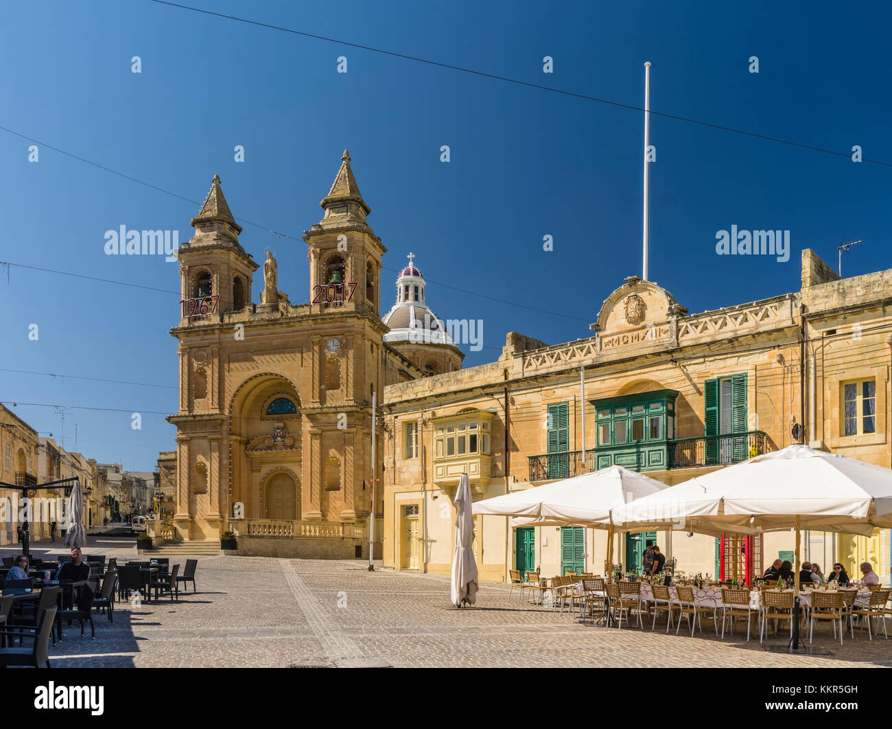 Church Our Lady of Pompei in Marsaxlokk on Malta Stock Photo - Alamy
