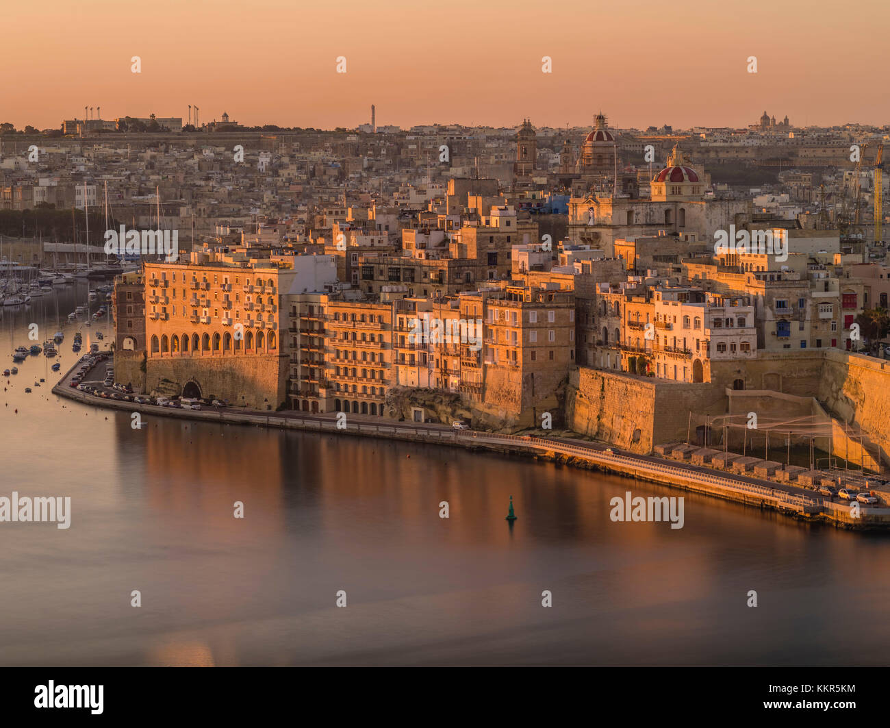 Valletta harbour sunrise hi-res stock photography and images - Alamy