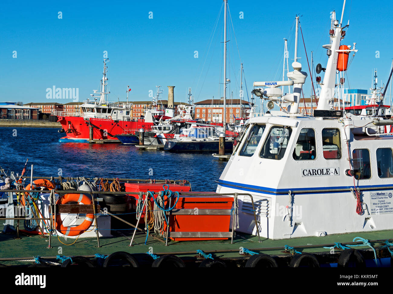 Hartlepool Marina, County Durham, England UK Stock Photo - Alamy