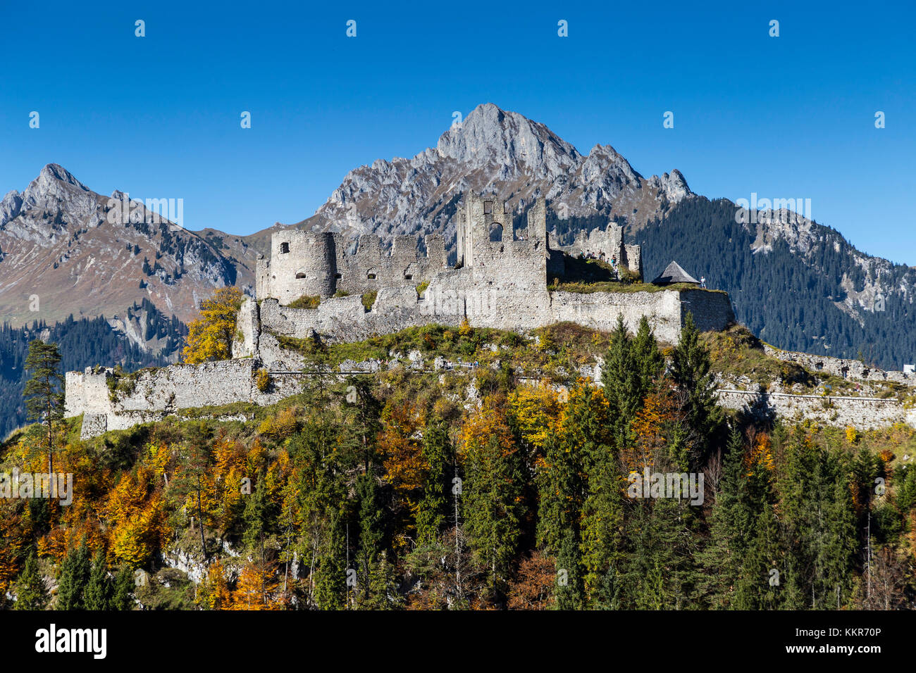 Europe, Austria, Alps, Tyrol, Ehrenberg Castle Stock Photo - Alamy