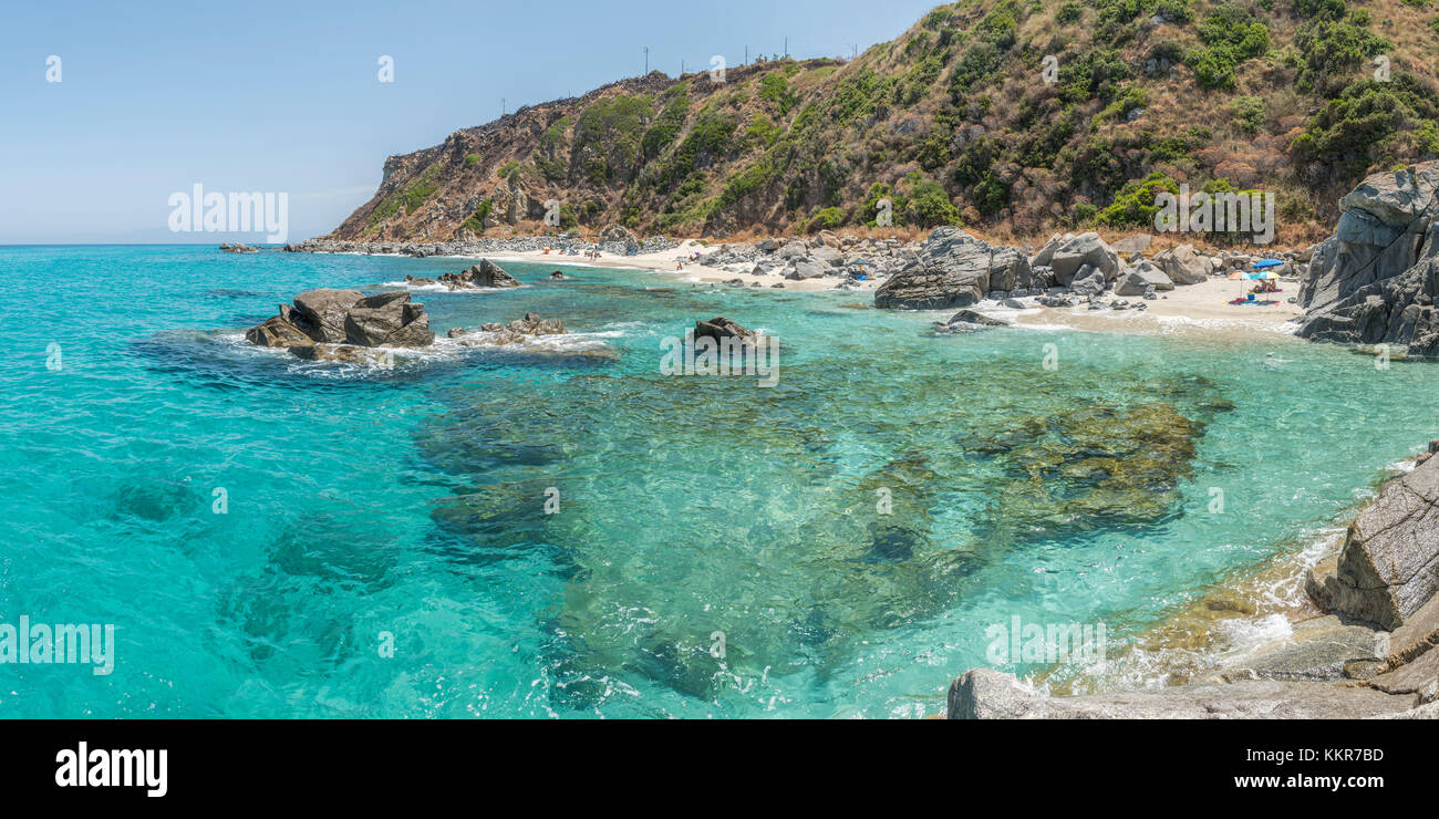 Zambrone, province of Vibo Valentia, Calabria, Italy, Europe. The beach ...