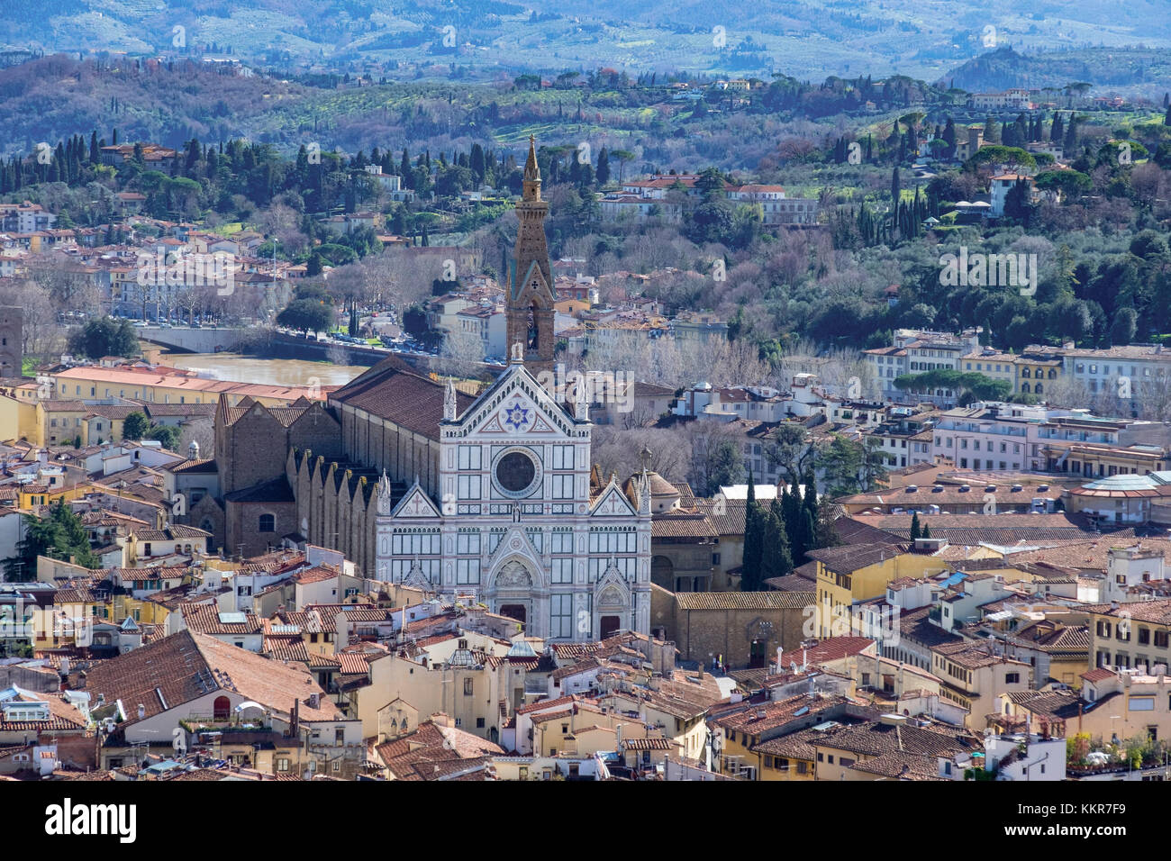 Italy, Tuscany, Florence, Santa Croce church Stock Photo - Alamy