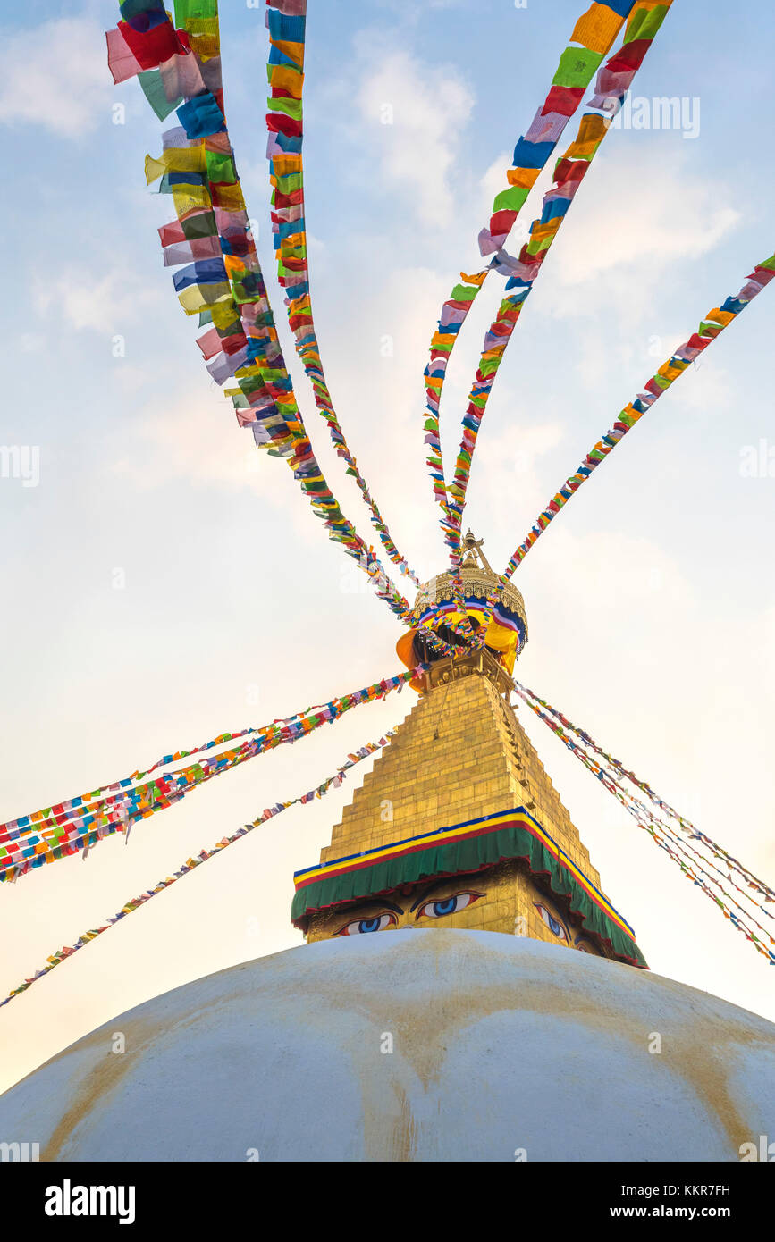 Stupa of Boudhnath,Katmandu,Nepal Stock Photo - Alamy