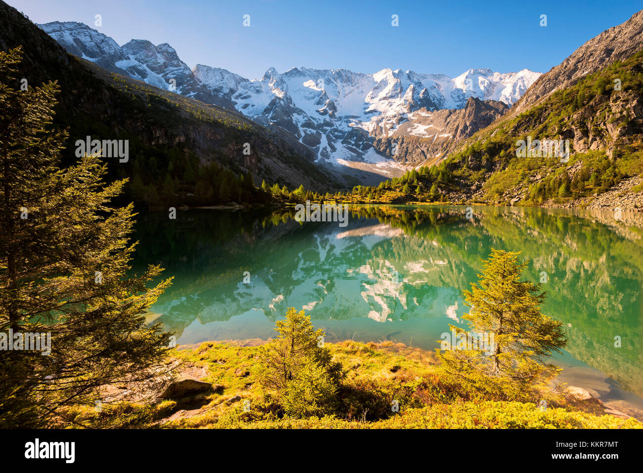 Aviolo lake in Adamello park, Brescia province, Lombardy district ...