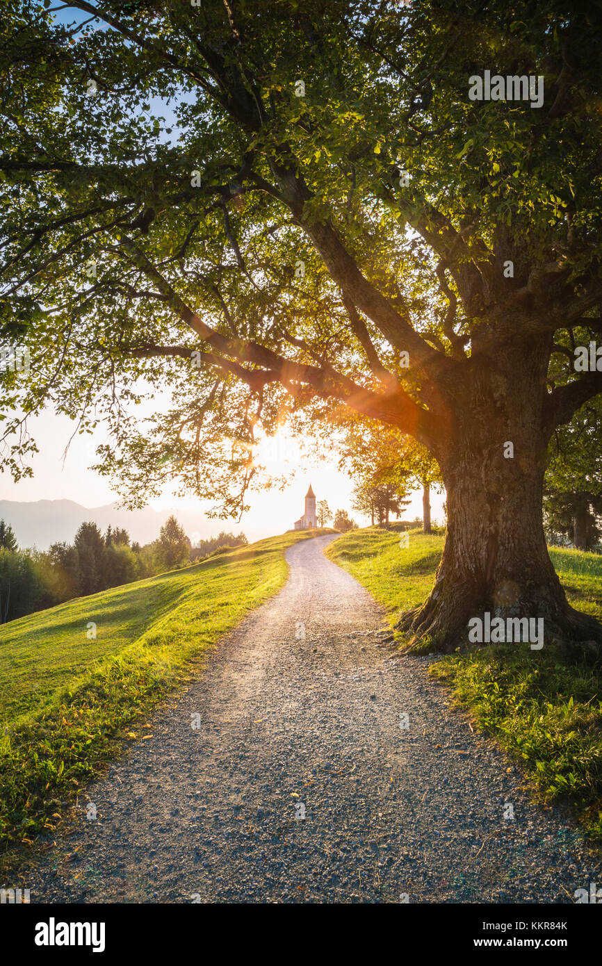 The iconic Jamik church, Jamnik, Kranj, Upper Carniola, Slovenia Stock ...