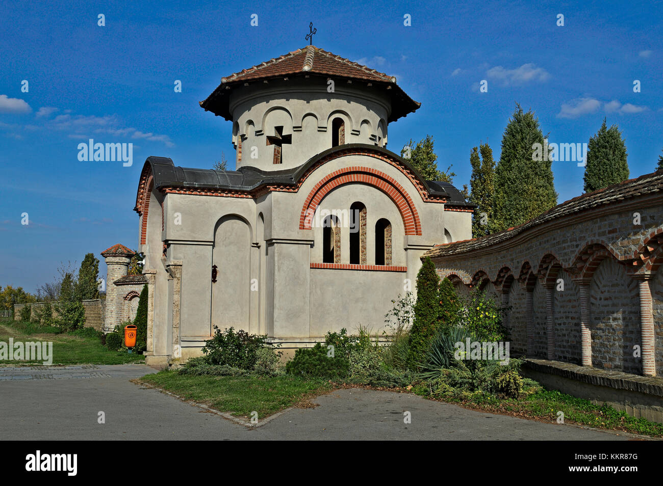 Entrance into monastery complex in Kovilj, Serbia Stock Photo - Alamy
