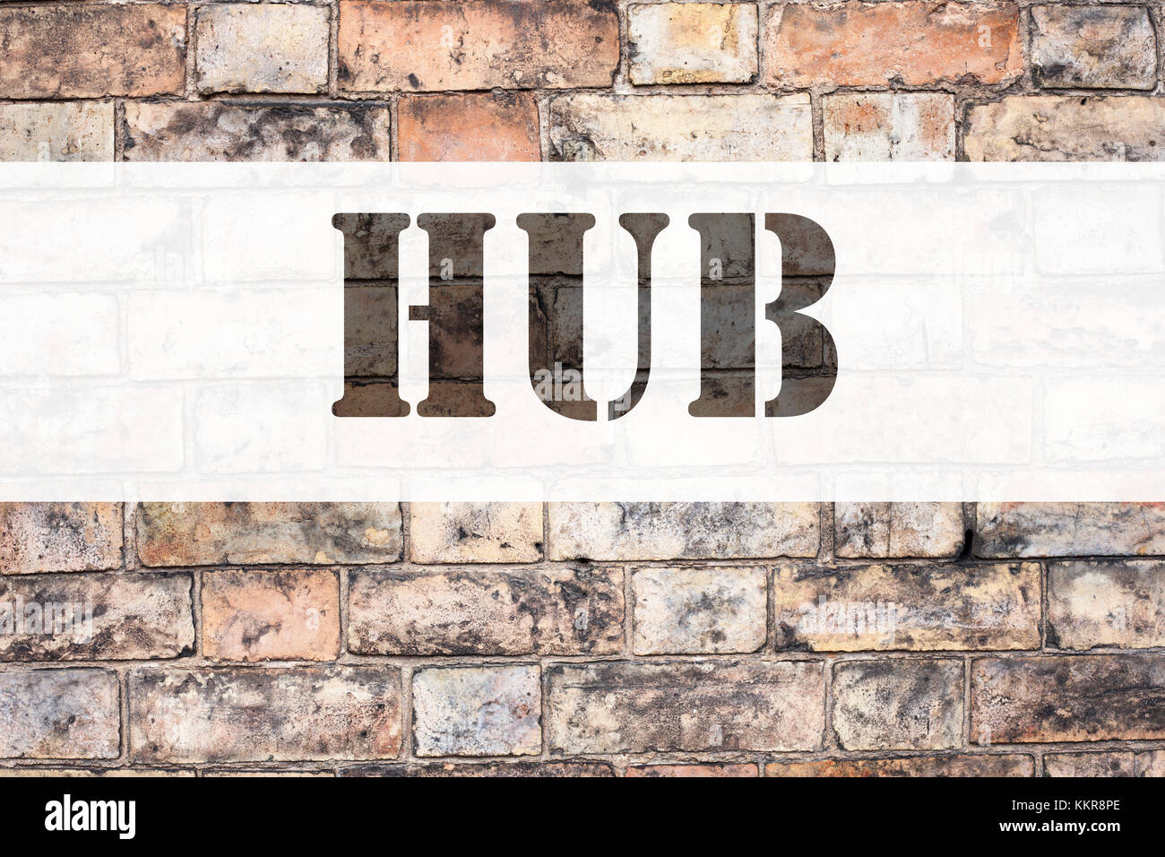 Conceptual announcement text caption inspiration showing HUB. Business ...