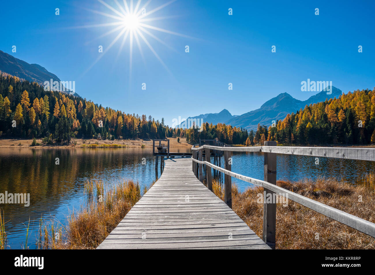 St moritz sun lake hi-res stock photography and images - Alamy
