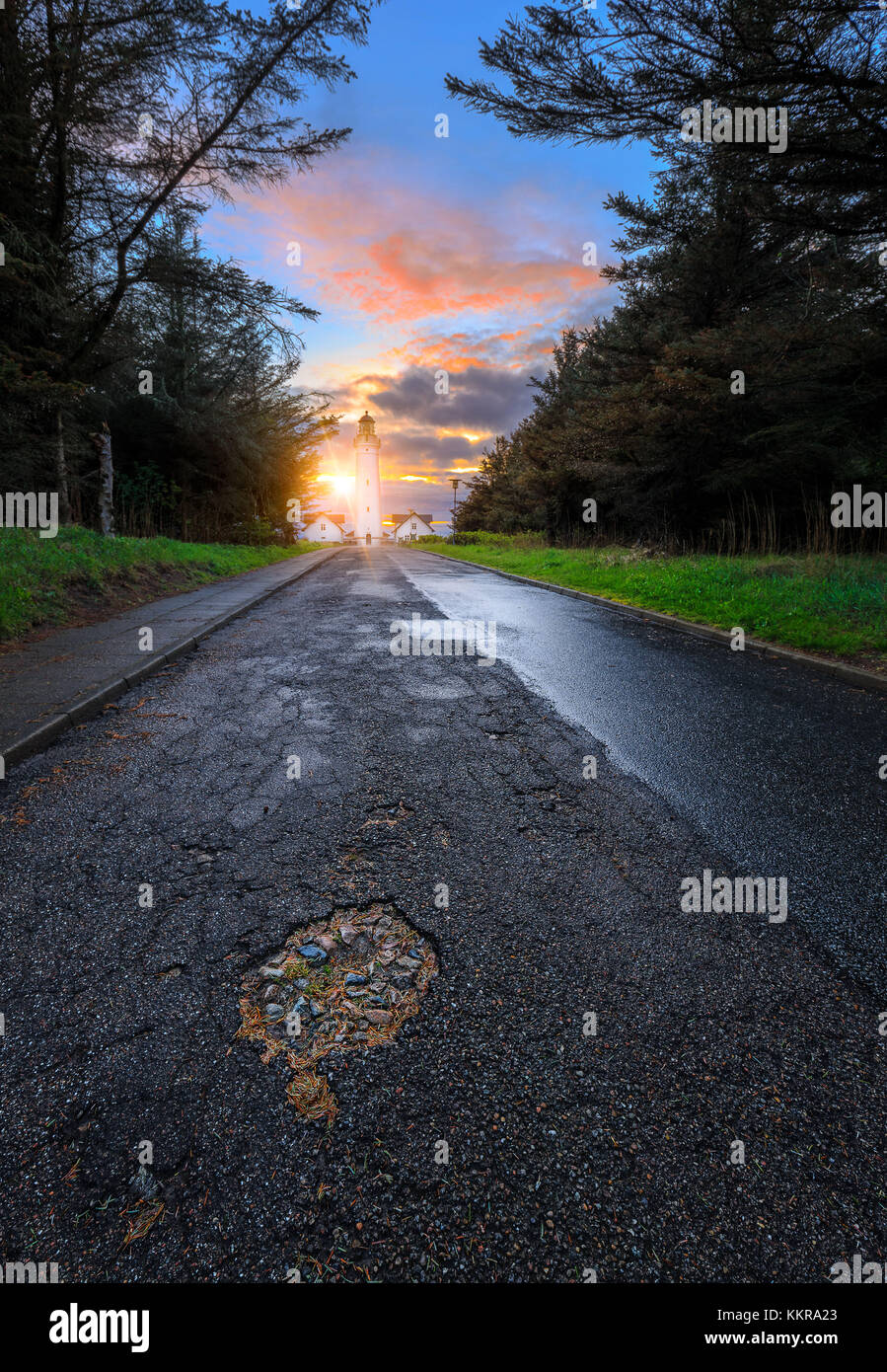 Road of the lighthouse hi-res stock photography and images - Alamy