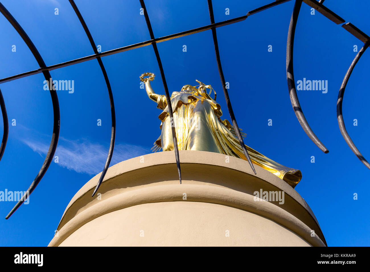 The Victoria on the victory column in Berlin, lokally known as golden ...