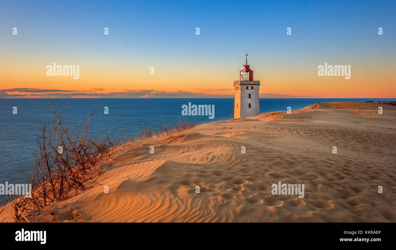 The famous Lighthouse of Rubjerg Knude near Hjorring Stock Photo - Alamy