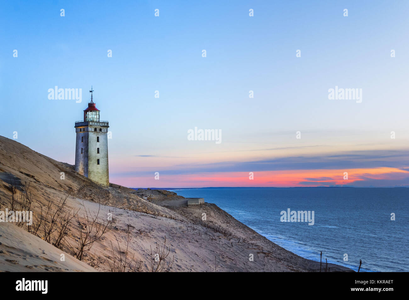 The famous Lighthouse of Rubjerg Knude near Hjorring Stock Photo - Alamy