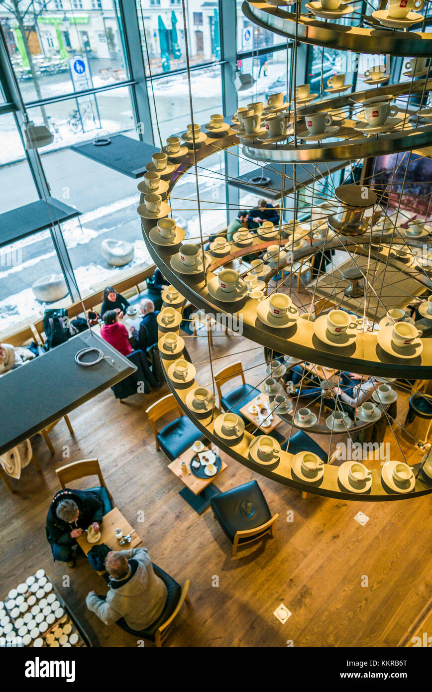 Germany, Bavaria, Munich, Schrannenhalle Food Hall with newly opened ...