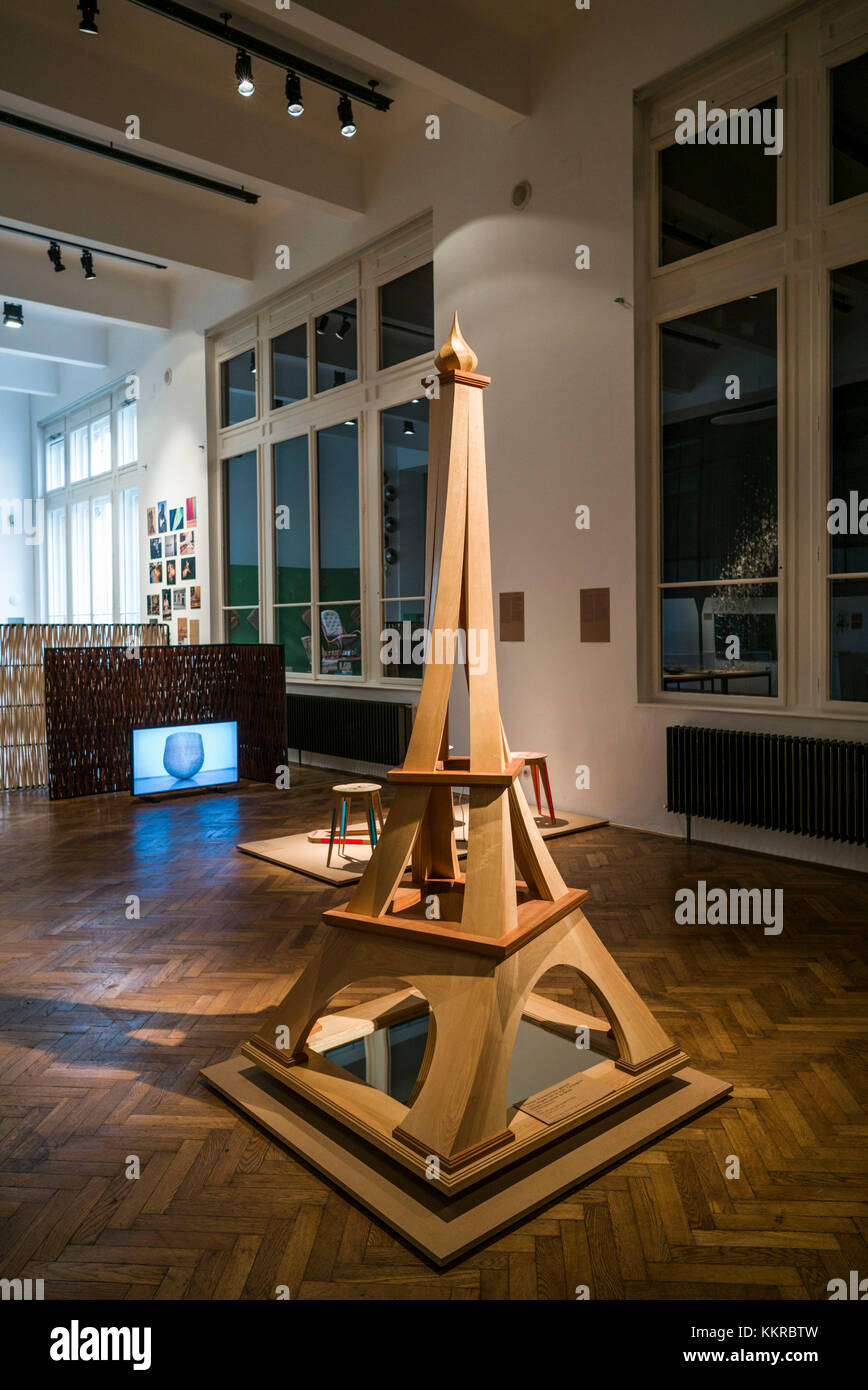 Austria, Vienna, Museum for Applied Arts, MAK, wooden Eiffel Tower ...