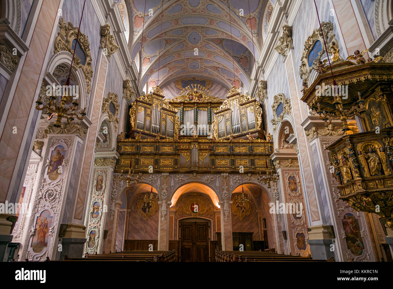 Austria, Lower Austria, Stift Gottweig, Gottweig Abbey, interior Stock ...