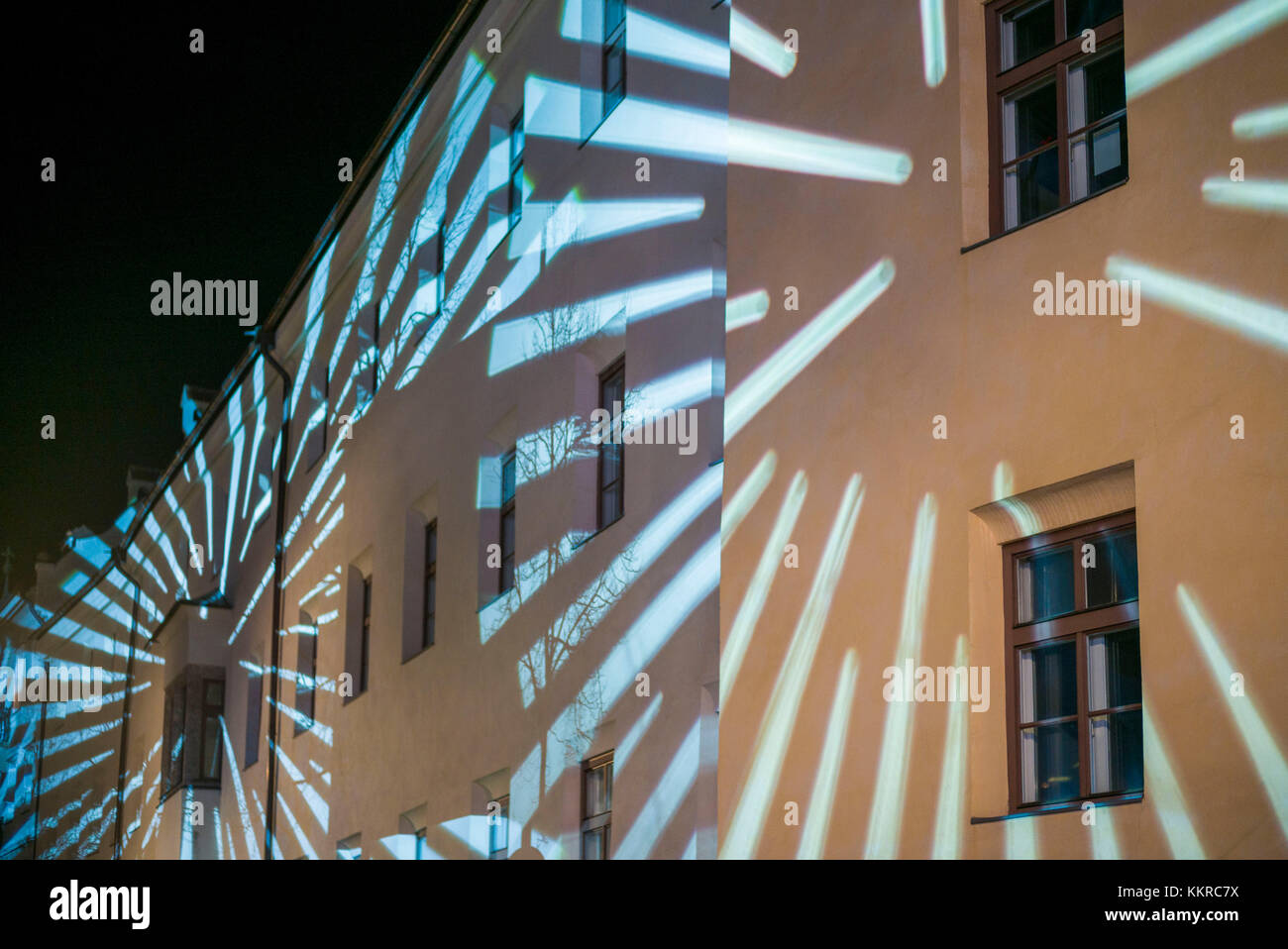 Laser projections on buildings hi-res stock photography and images - Alamy