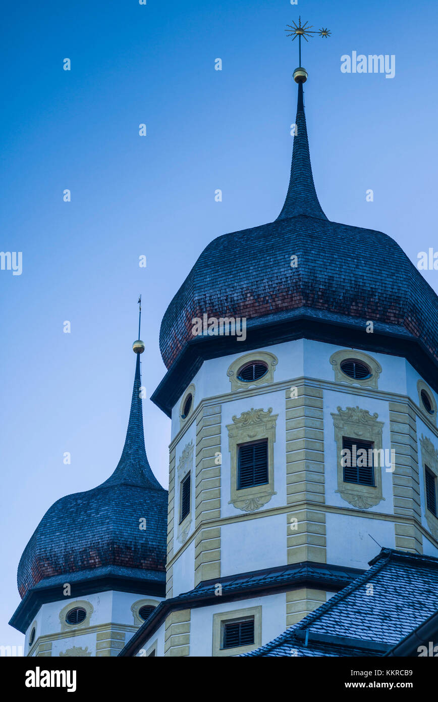 Austria, Tyrol, Stams, Stams Abbey, exterior, winter Stock Photo - Alamy