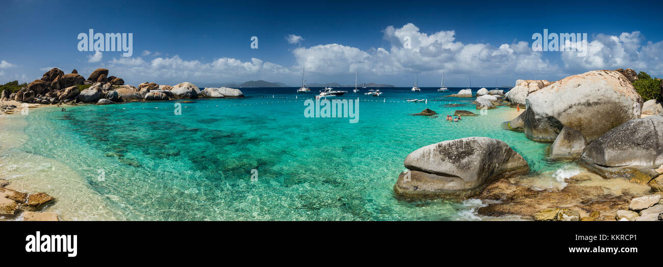 British Virgin Islands, Virgin Gorda, The Baths, beach view Stock Photo ...