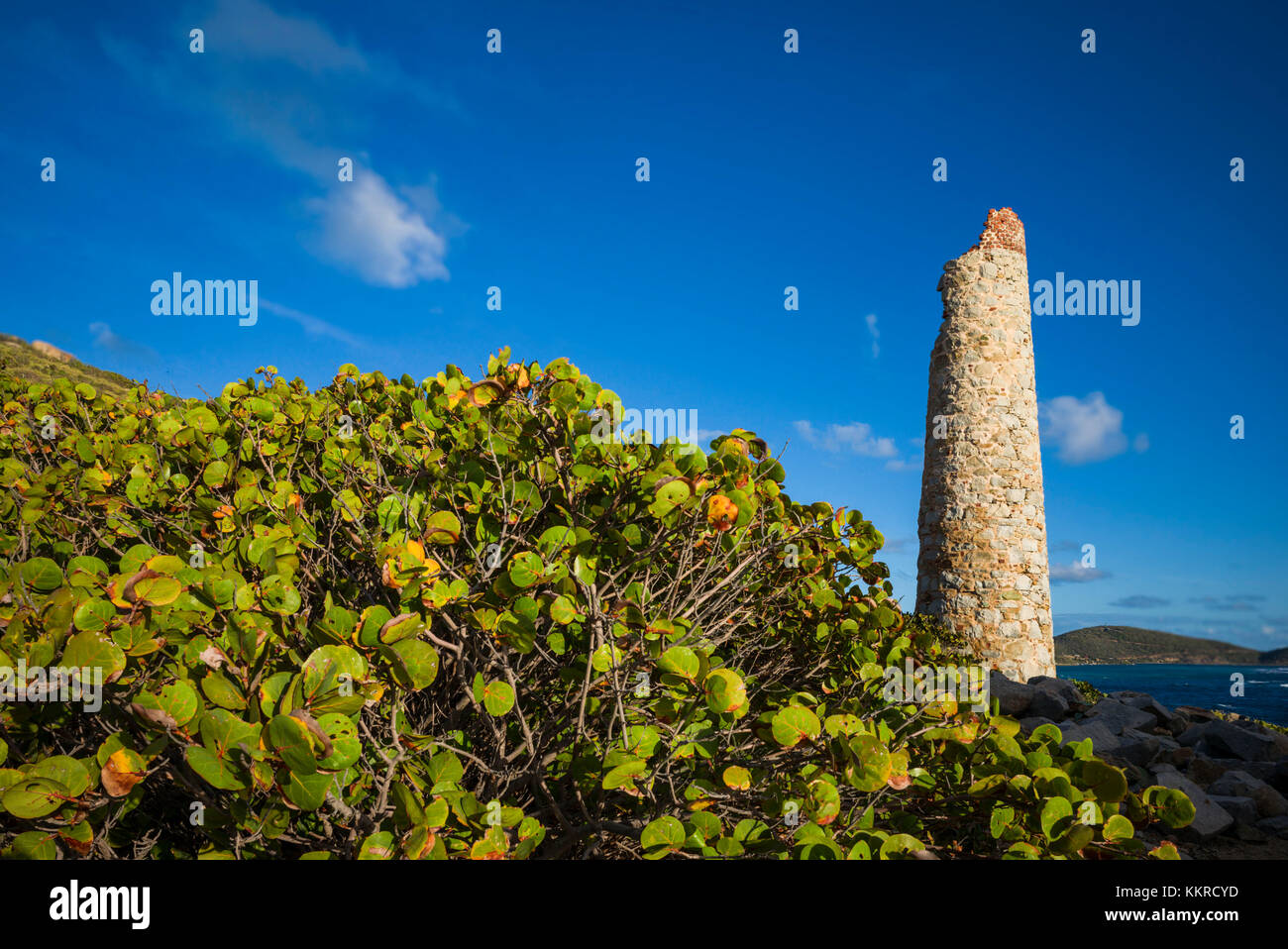 British Virgin Islands, Virgin Gorda, Copper Mine Bay, Copper Mine ...