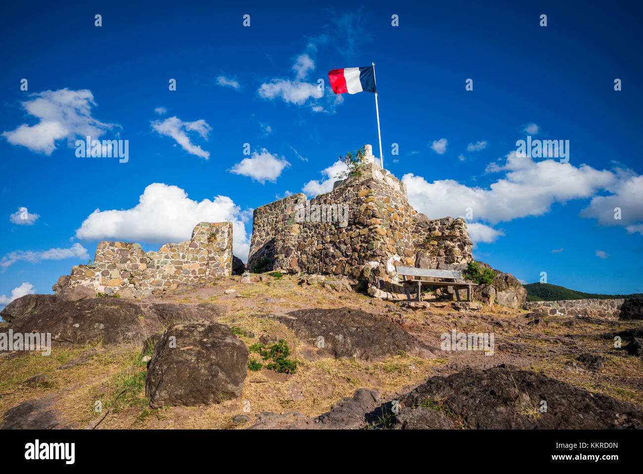 French West Indies, St-Martin, Marigot, Fort Louis Stock Photo - Alamy