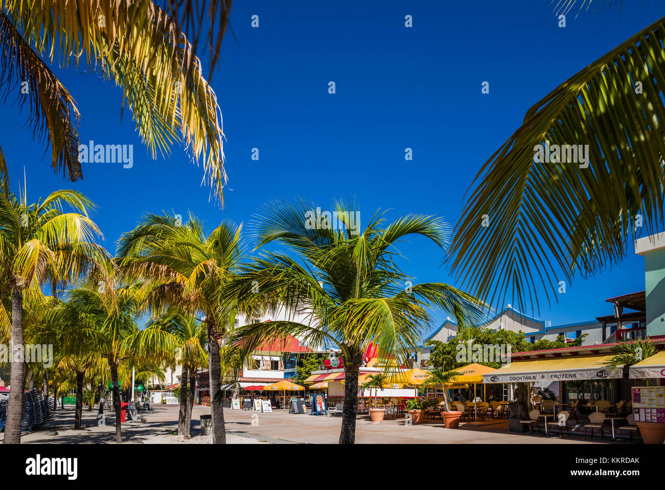 Netherlands, Sint Maarten, Philipsburg, Philipsburg beachfront Stock ...