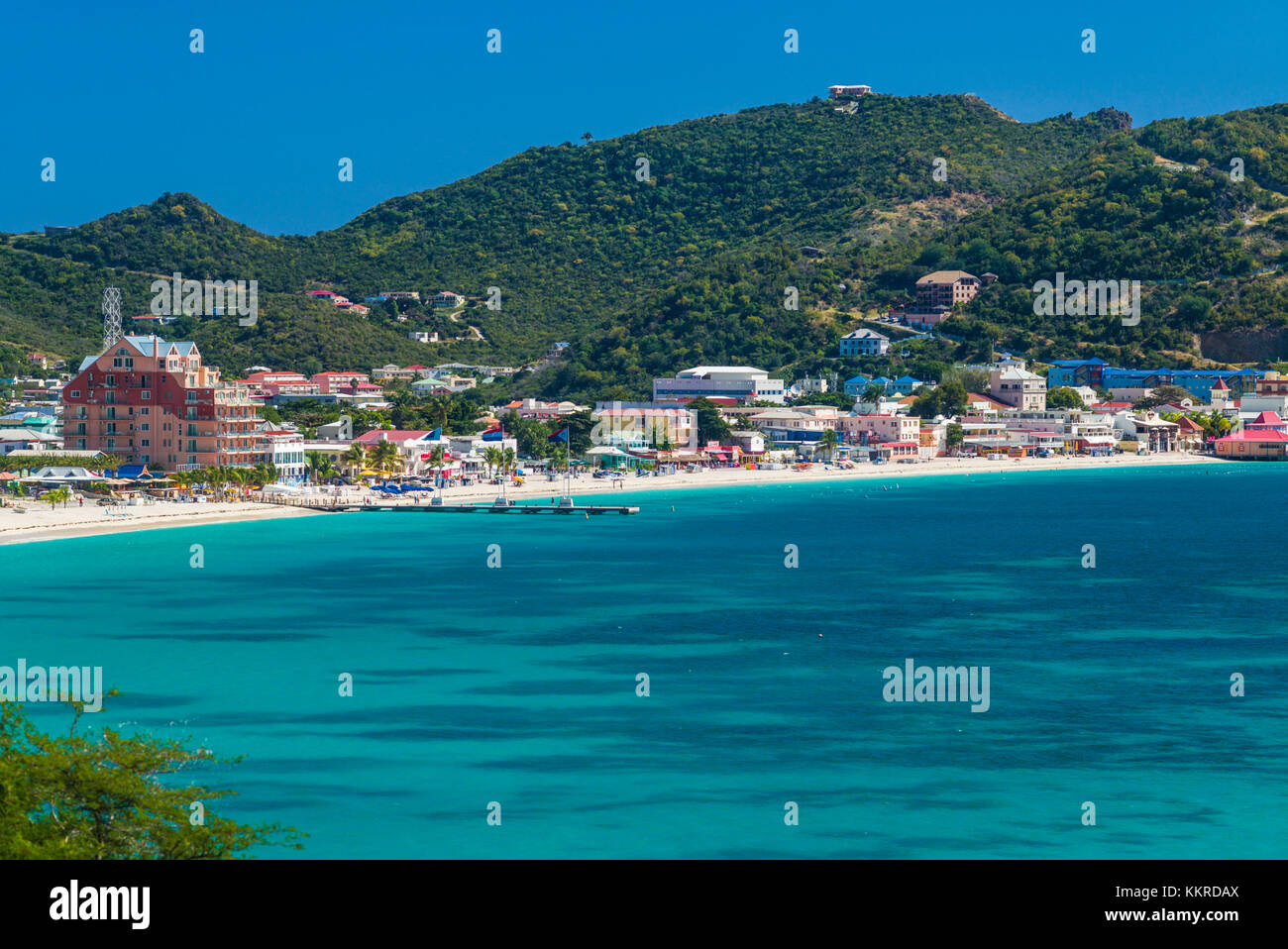 Town philipsburg island sint maarten hi-res stock photography and ...
