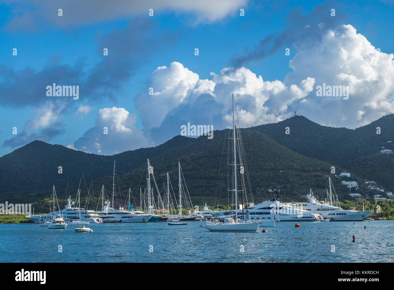 Netherlands, Sint Maarten, Simpson Bay, Simpson Bay Marina, yacht ...