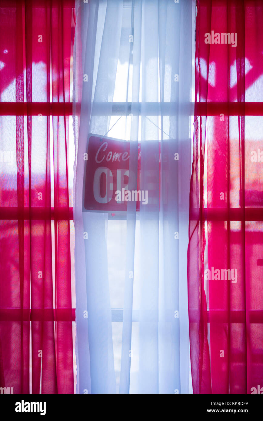 Open curtains hi-res stock photography and images - Alamy