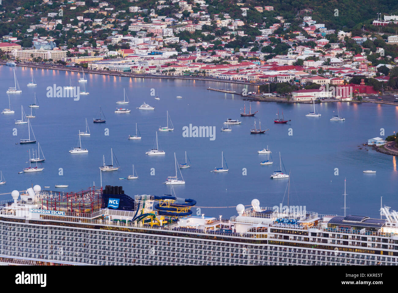 U.S. Virgin Islands, St. Thomas, Charlotte Amalie, Havensight ...