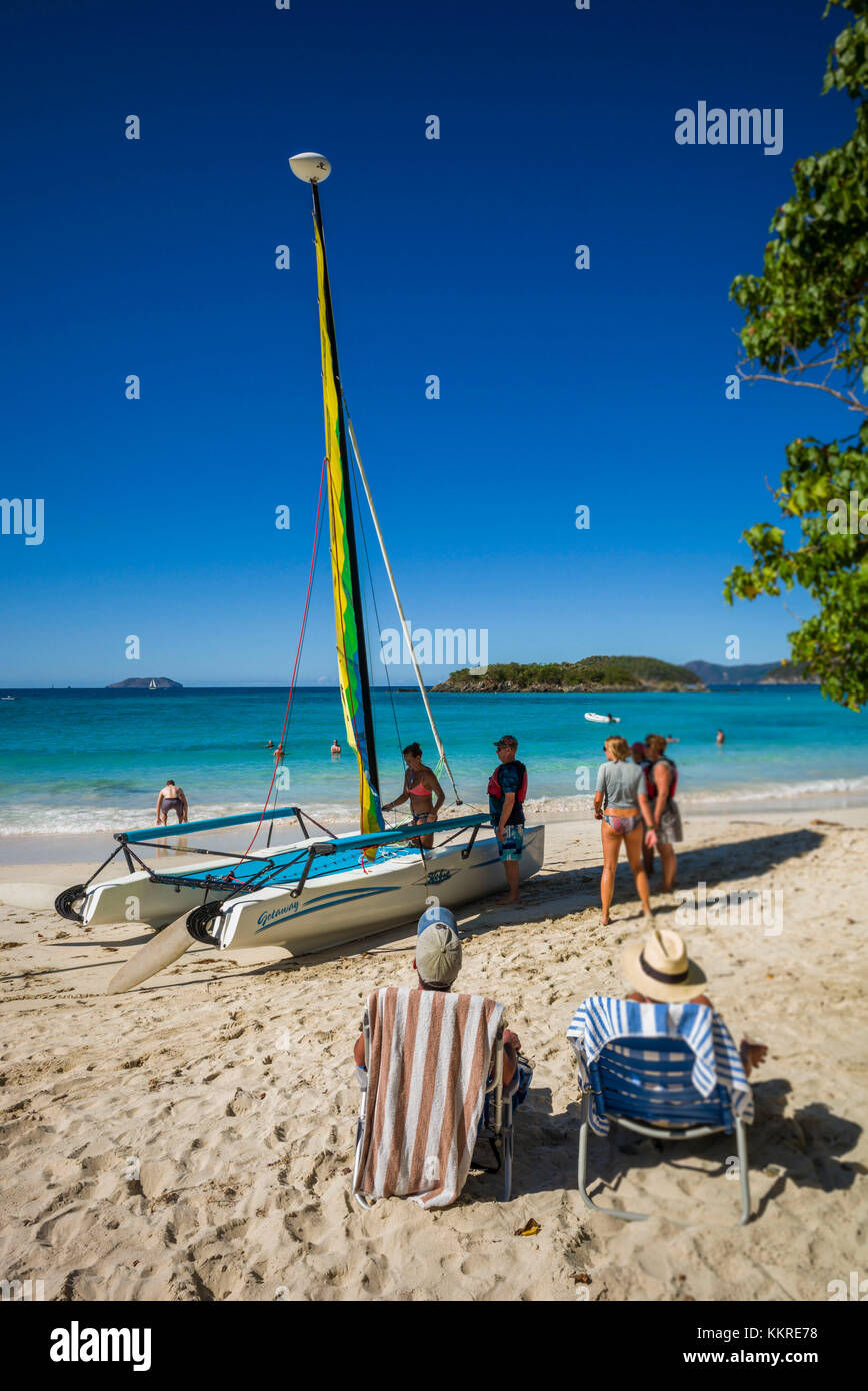 U.S. Virgin Islands, St. John, Maho Bay, Maho Bay Beach Stock Photo - Alamy
