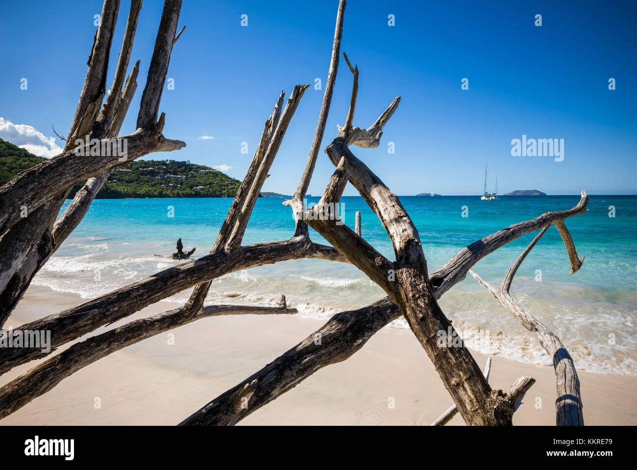 U.S. Virgin Islands, St. John, Maho Bay, Maho Bay Beach Stock Photo - Alamy