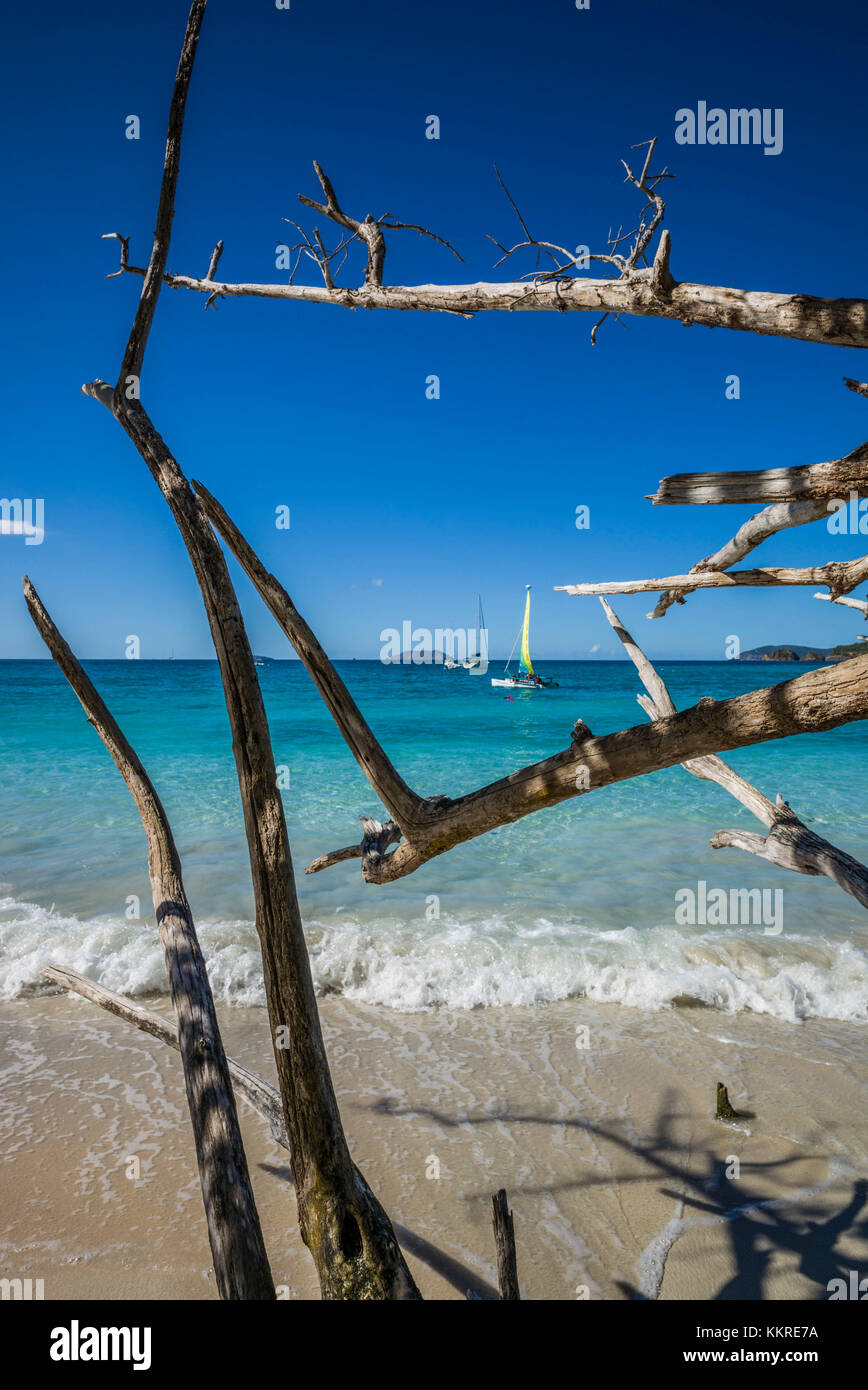 U.S. Virgin Islands, St. John, Maho Bay, Maho Bay Beach Stock Photo - Alamy