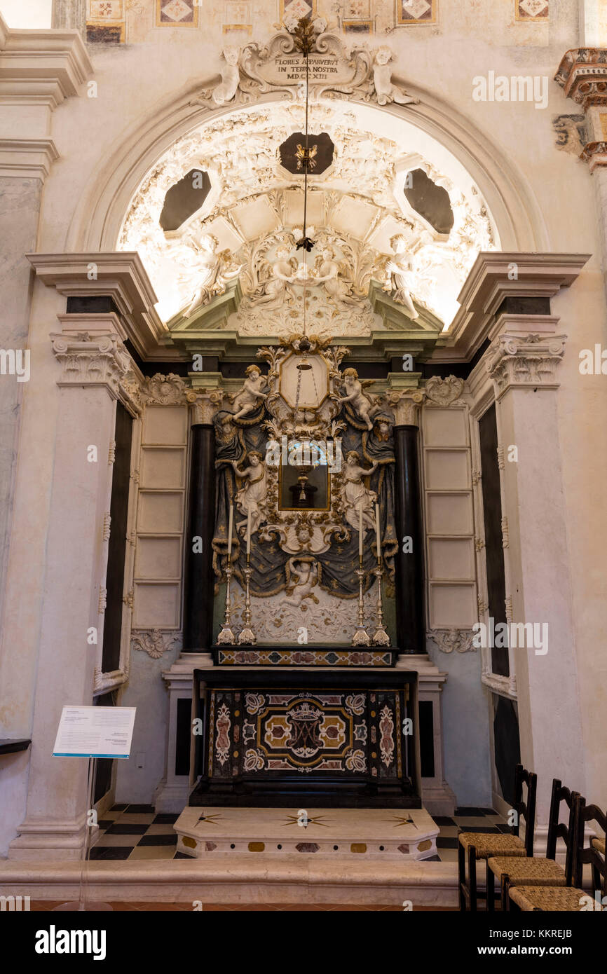 Sculptures and statues, church of Santo Sepolcro, monastery of Astino ...