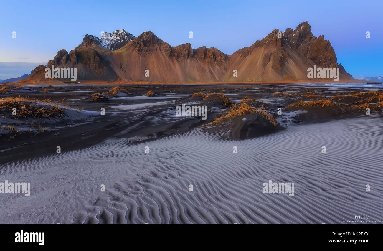 View of the Vestrahorn, Stokksnes, Hofn, Iceland, Europe Stock Photo ...