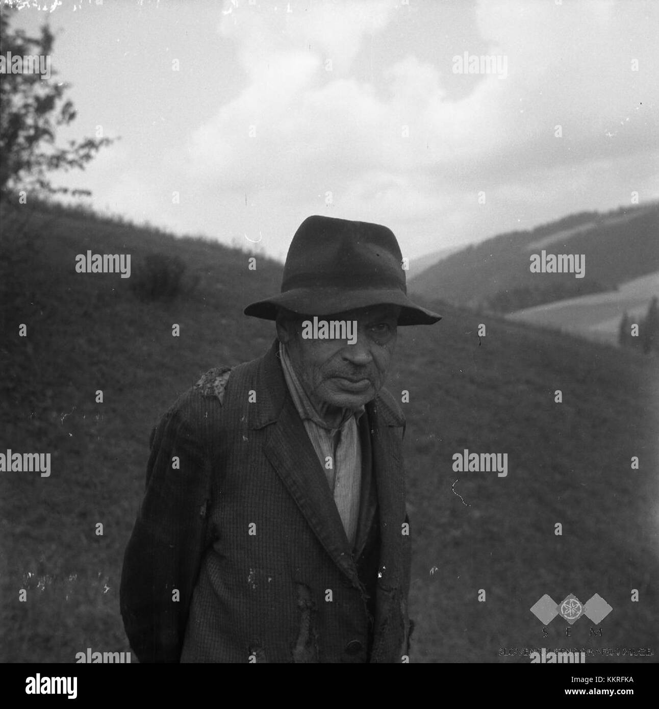 This photograph from 1963 features Ivan Kos at the Pri Jurcu location ...