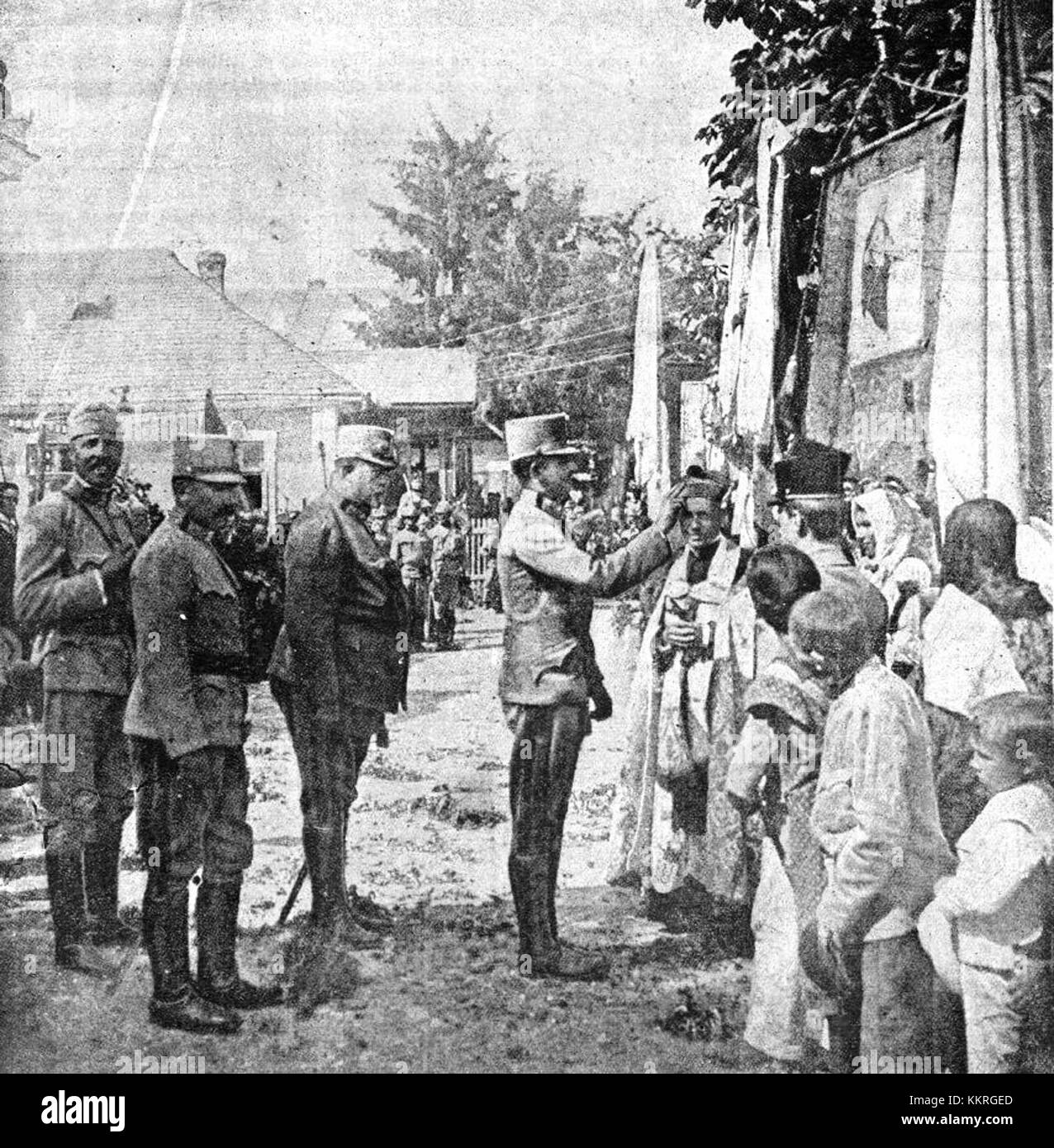 The image depicts Crown Prince Charles of Austria-Hungary during World ...