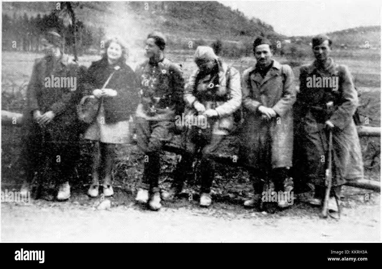A group of partisans from the 15th Brigade during January 1944, on ...